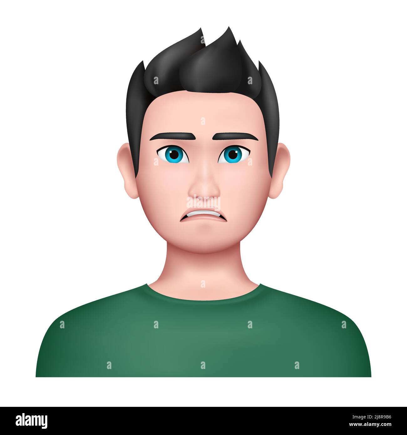 Smiling avatar boy vector graphic Stock Vector Images - Alamy