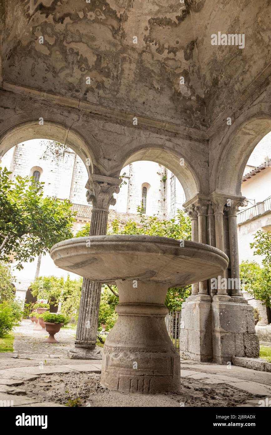 May 1, 2022 - Priverno, Latina, Lazio, Italy - The Fossanova Abbey. The ...