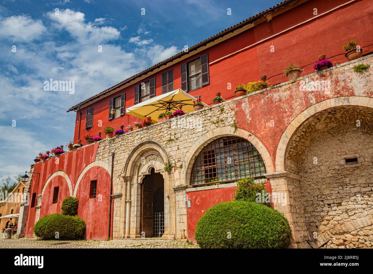 May 1, 2022 - Priverno, Latina, Lazio, Italy - The Fossanova Abbey. The ...