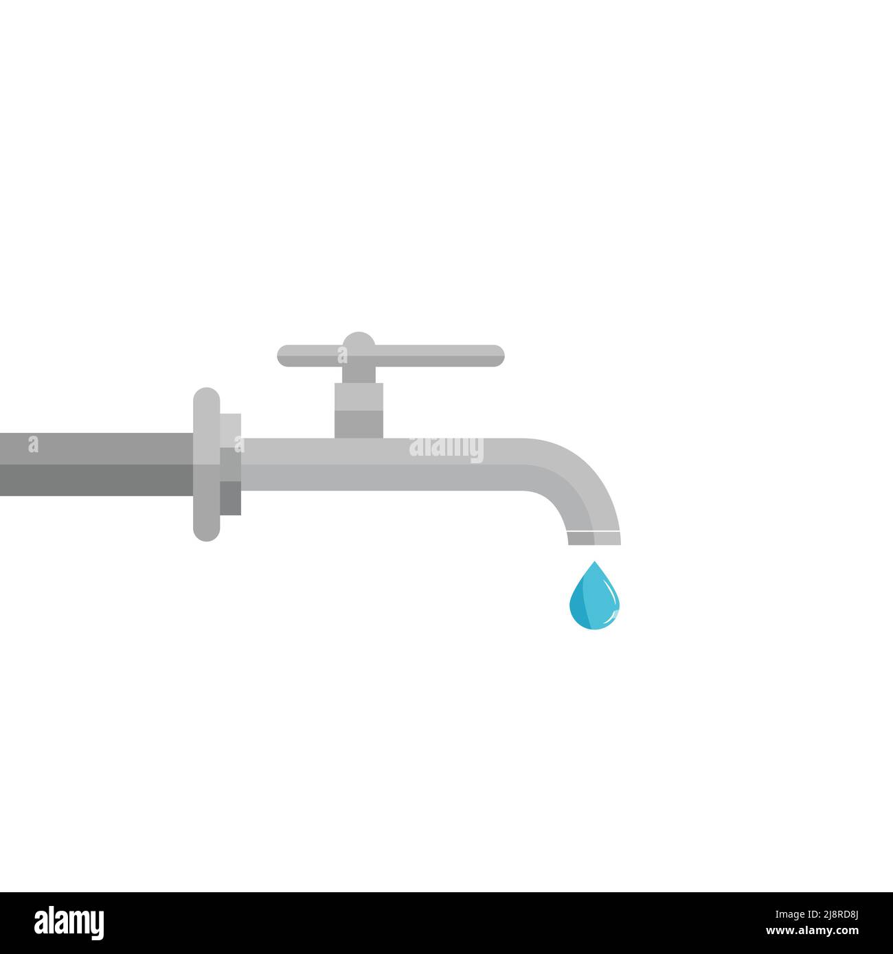 (Faucet) Water tap falling drop of water Stock Vector Image & Art - Alamy
