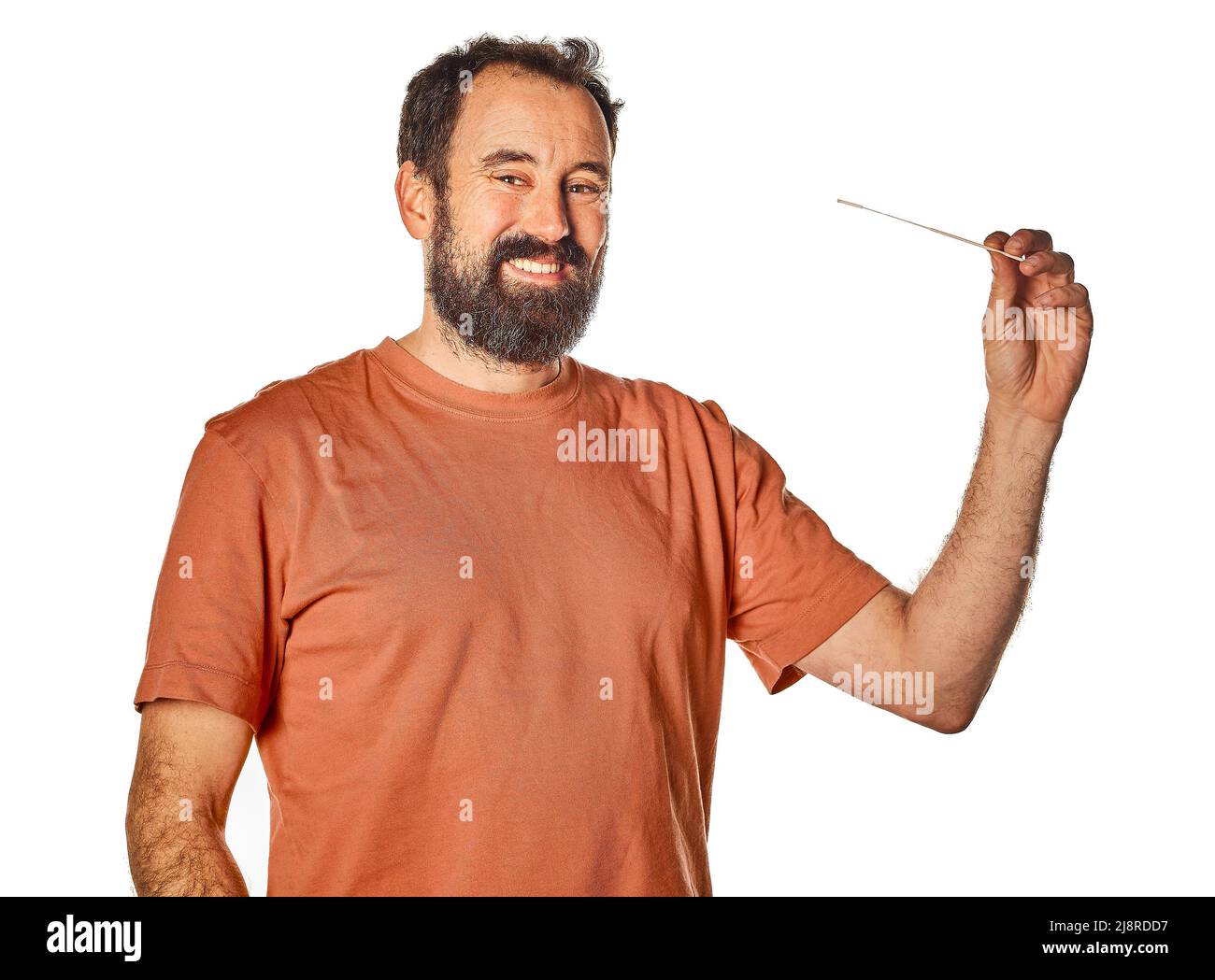 happy man proud to take proper precautions in the Covid pandemic ...