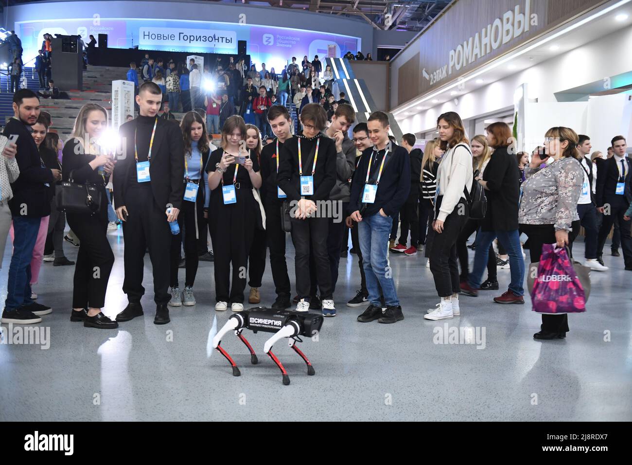 Moscow. A robodog of Unitree A1 of the Chinese company Unitree Robotics acquired by the ...