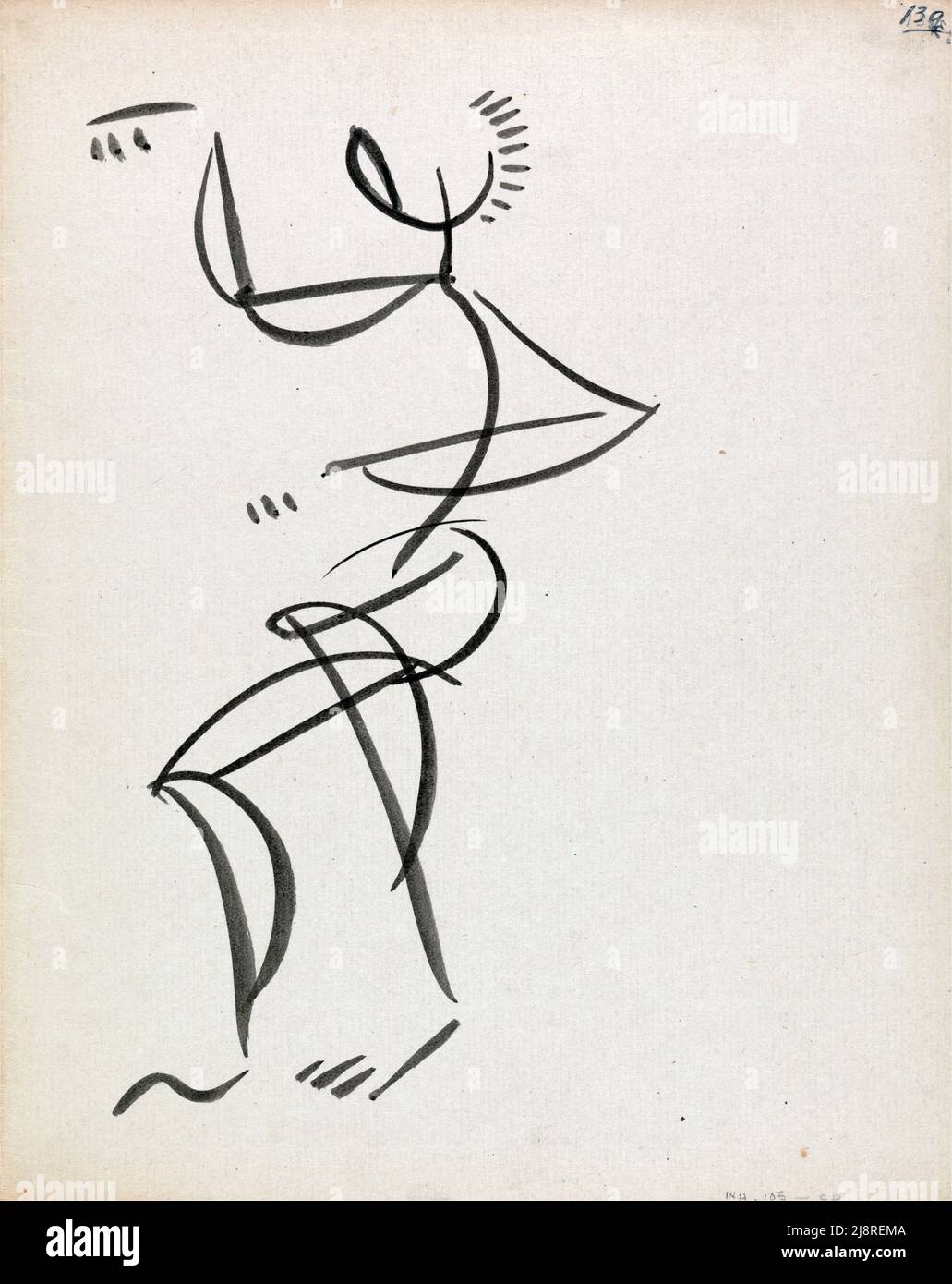 Art by Henri Gaudier-Brzeska - Dancing Figure (1910 - 1915)3 Stock ...