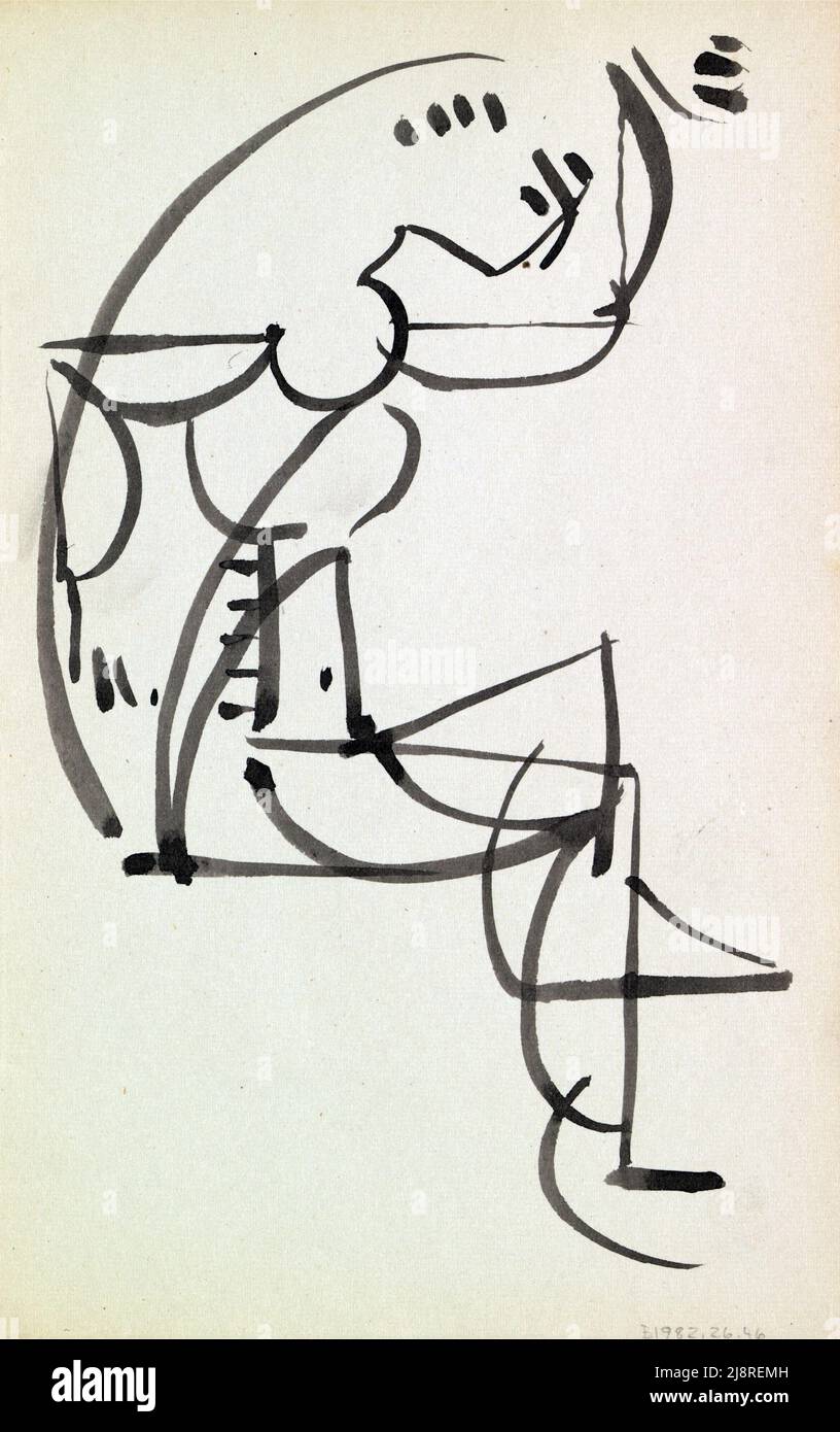 Art by Henri Gaudier-Brzeska - Figure Study (1910 - 1915)2 Stock Photo ...