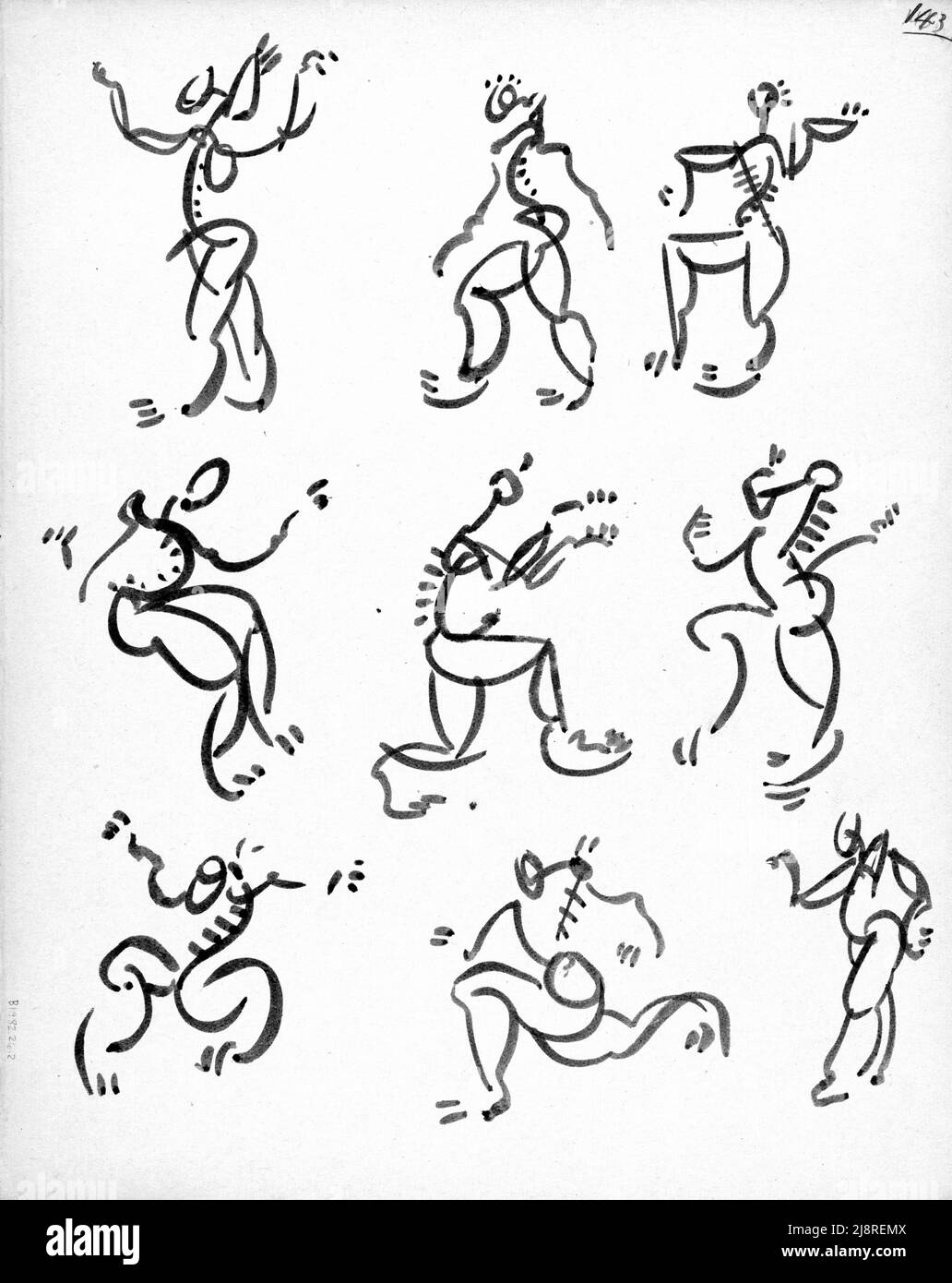 Three dancing figures hi-res stock photography and images - Alamy