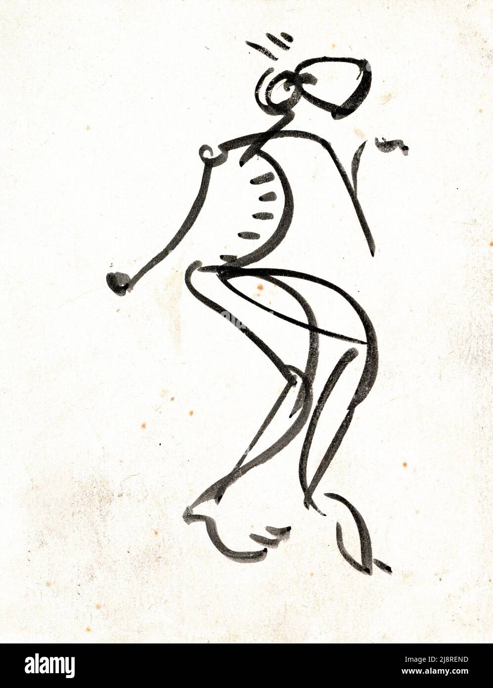 Art by Henri Gaudier-Brzeska - Study for a Sculpture (1910 - 1915 Stock ...