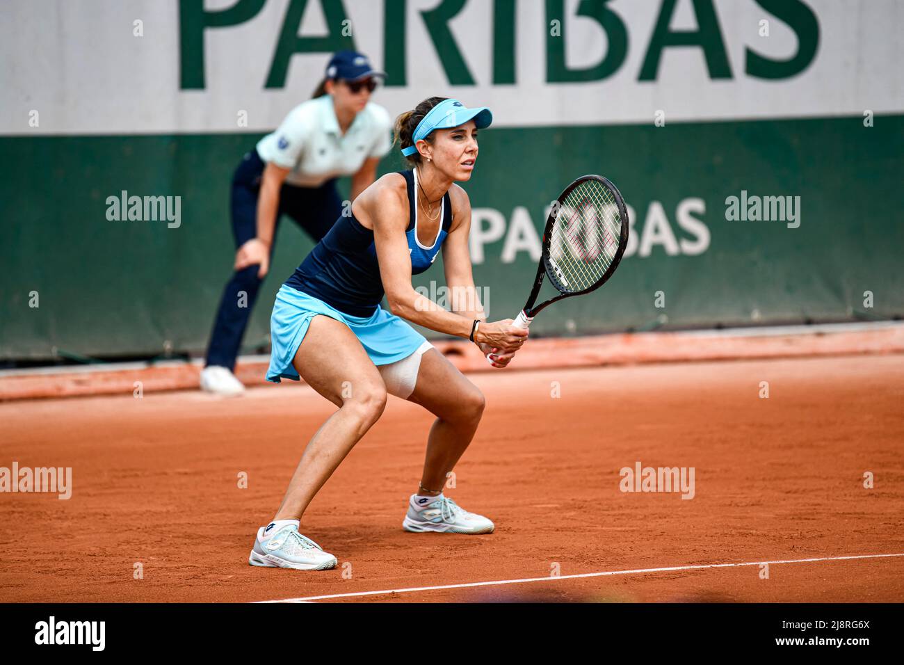 Mihaela Buzarnescu of Romania during the French Open (Roland-Garros ...