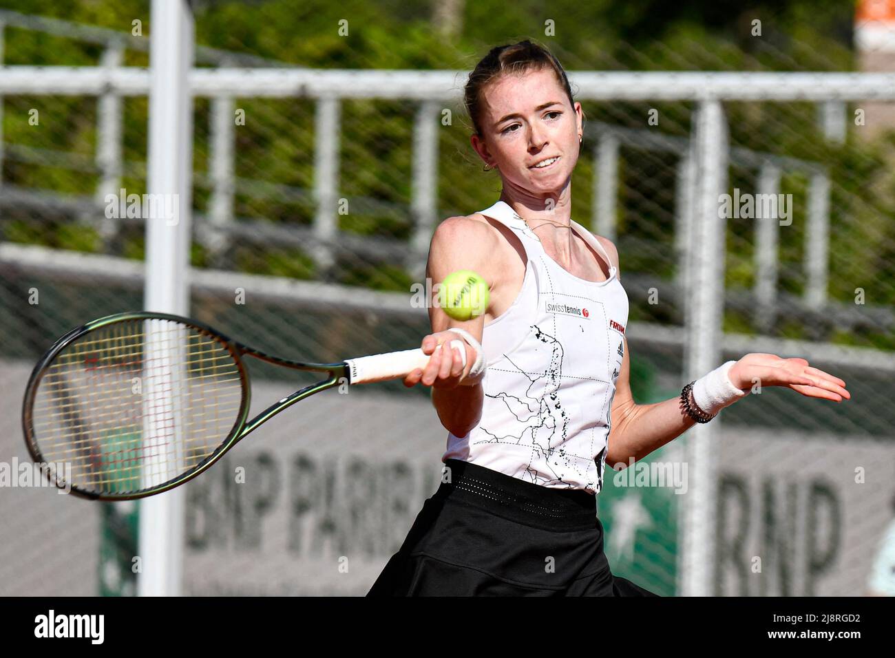 Simona Waltert of Switzerland during the French Open (Roland-Garros ...