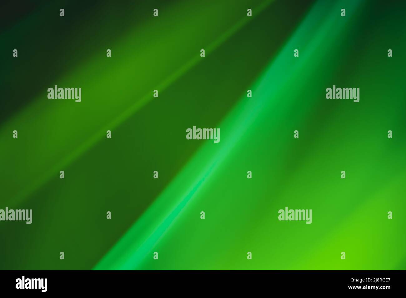 Green curvy horizontal abstract blurred background. Soft gradient ...