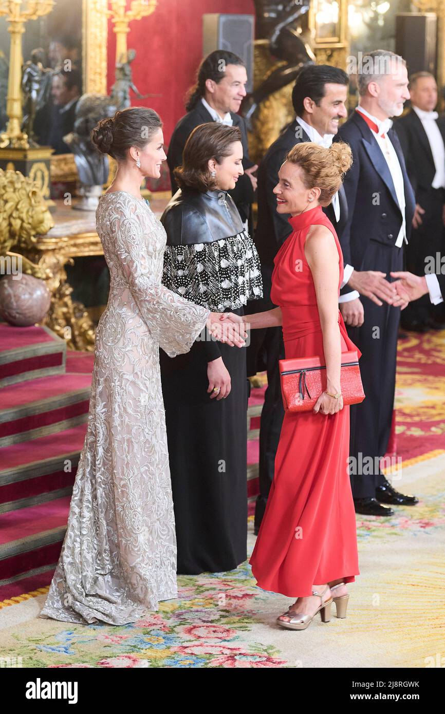 17-05-2022 Gala Queen Letizia with Meritxel Batet and King Felipe ...