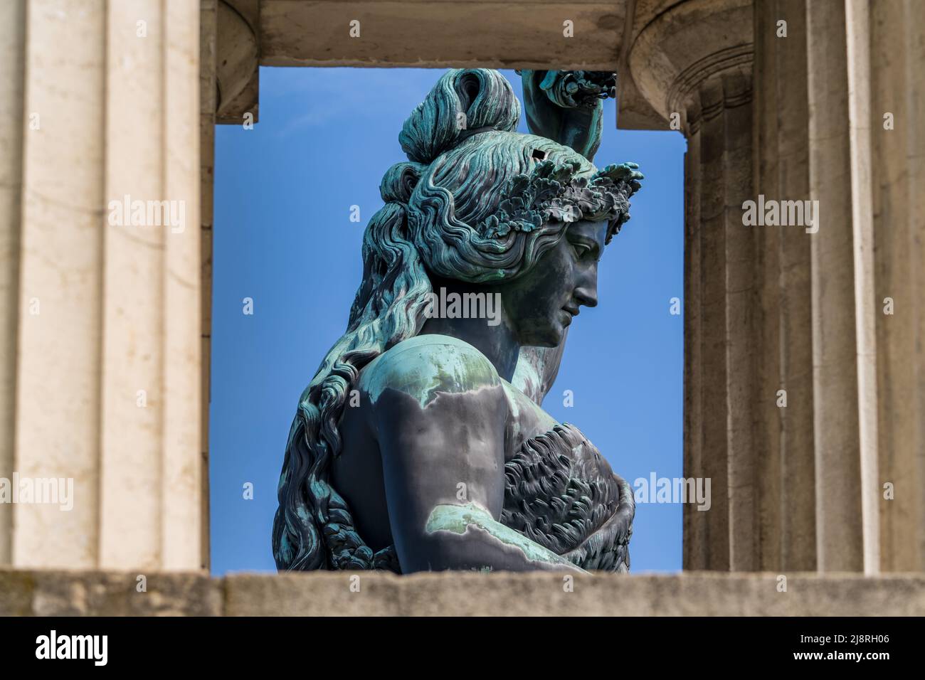 Bavaria statue against sky oktoberfest hi-res stock photography and ...