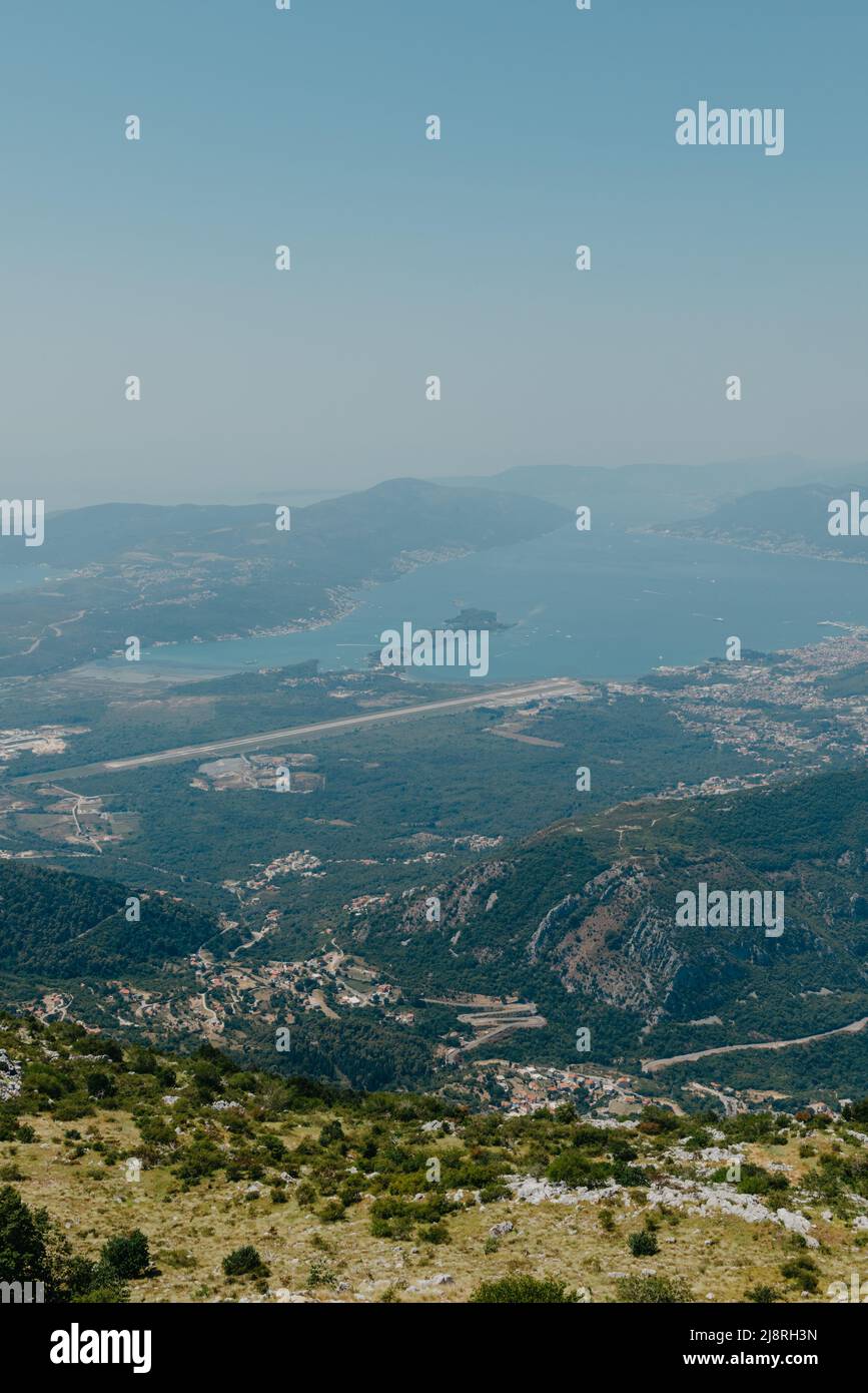 Beautiful nature mountains landscape. Kotor bay, Montenegro. Views of ...