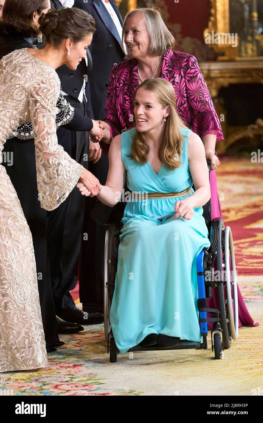 17-05-2022 Gala Queen Letizia prior to a gala dinner at the royal ...