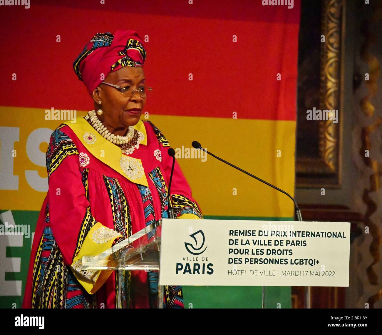 Lawyer and LGBTQ advocate Alice Nkom at the presentation of the ...