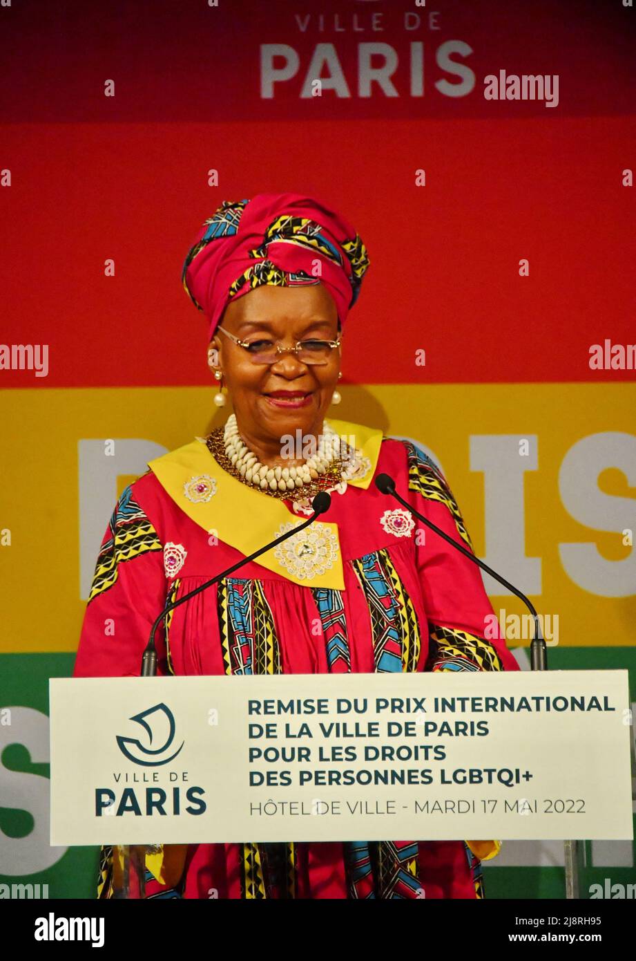 Lawyer and LGBTQ advocate Alice Nkom at the presentation of the ...