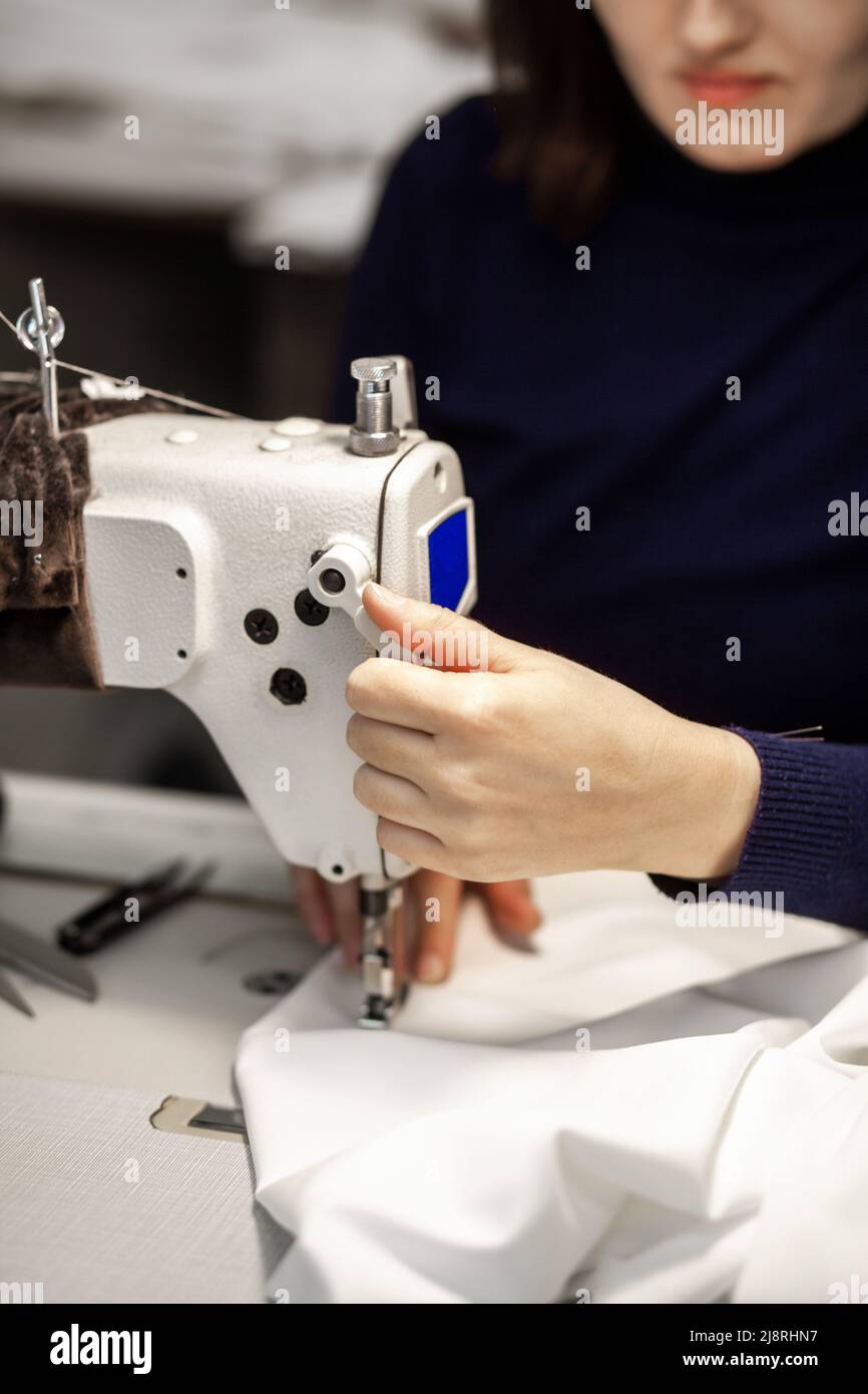 Seamstress in studio hi-res stock photography and images - Alamy