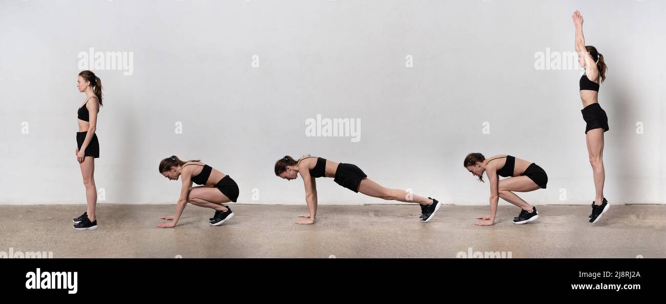 Burpee gym hi-res stock photography and images - Alamy