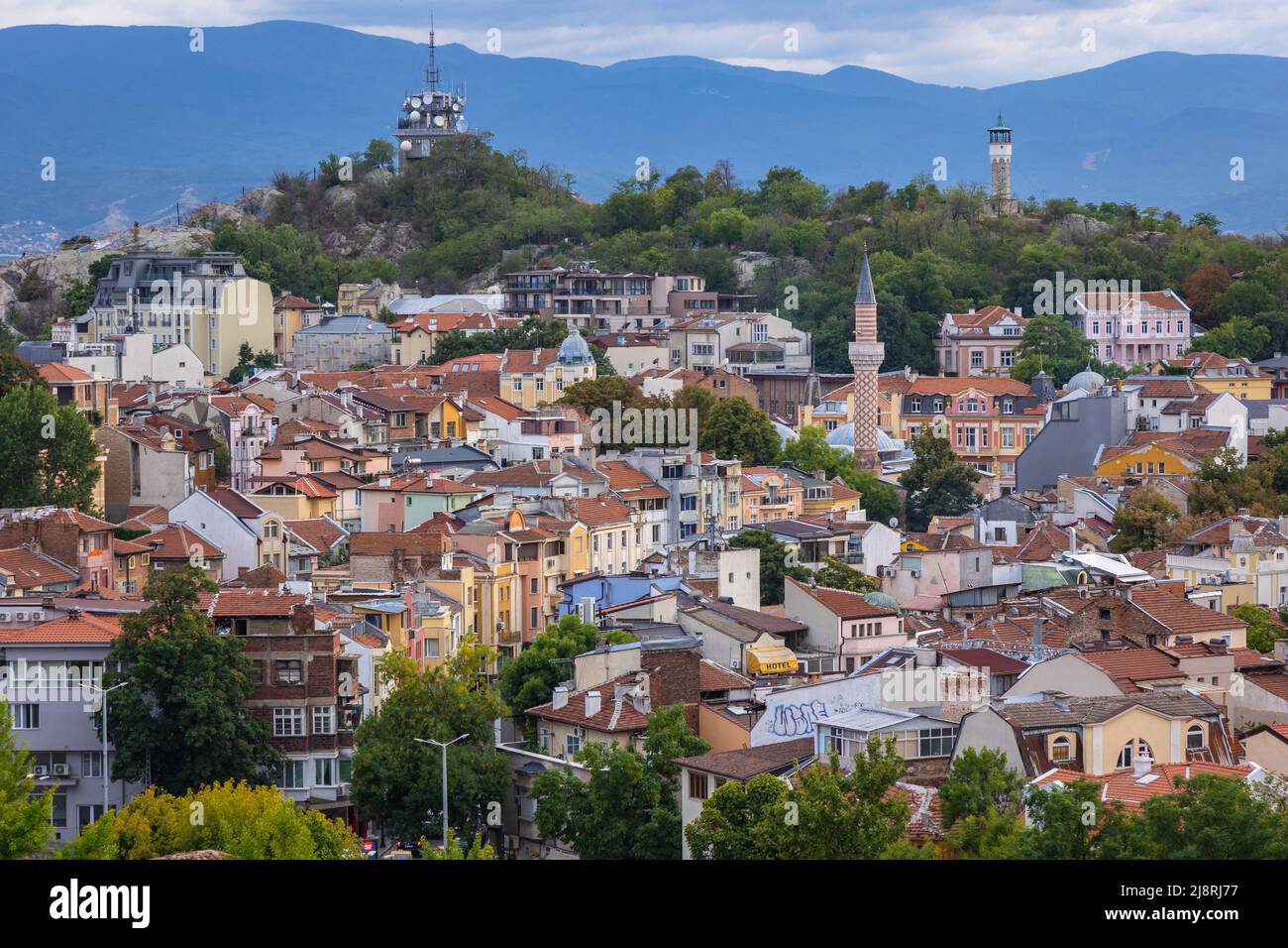 Old Town of Plovdiv city, capital of Plovdiv Province in south-central ...