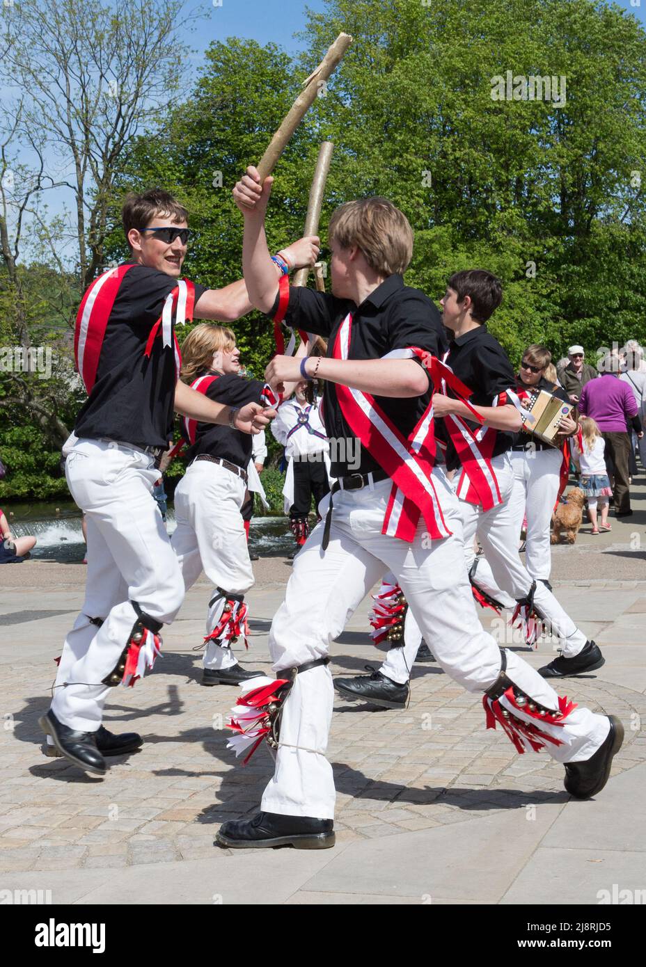 Fool's Gambit Morris team at Bakewell Stock Photo - Alamy