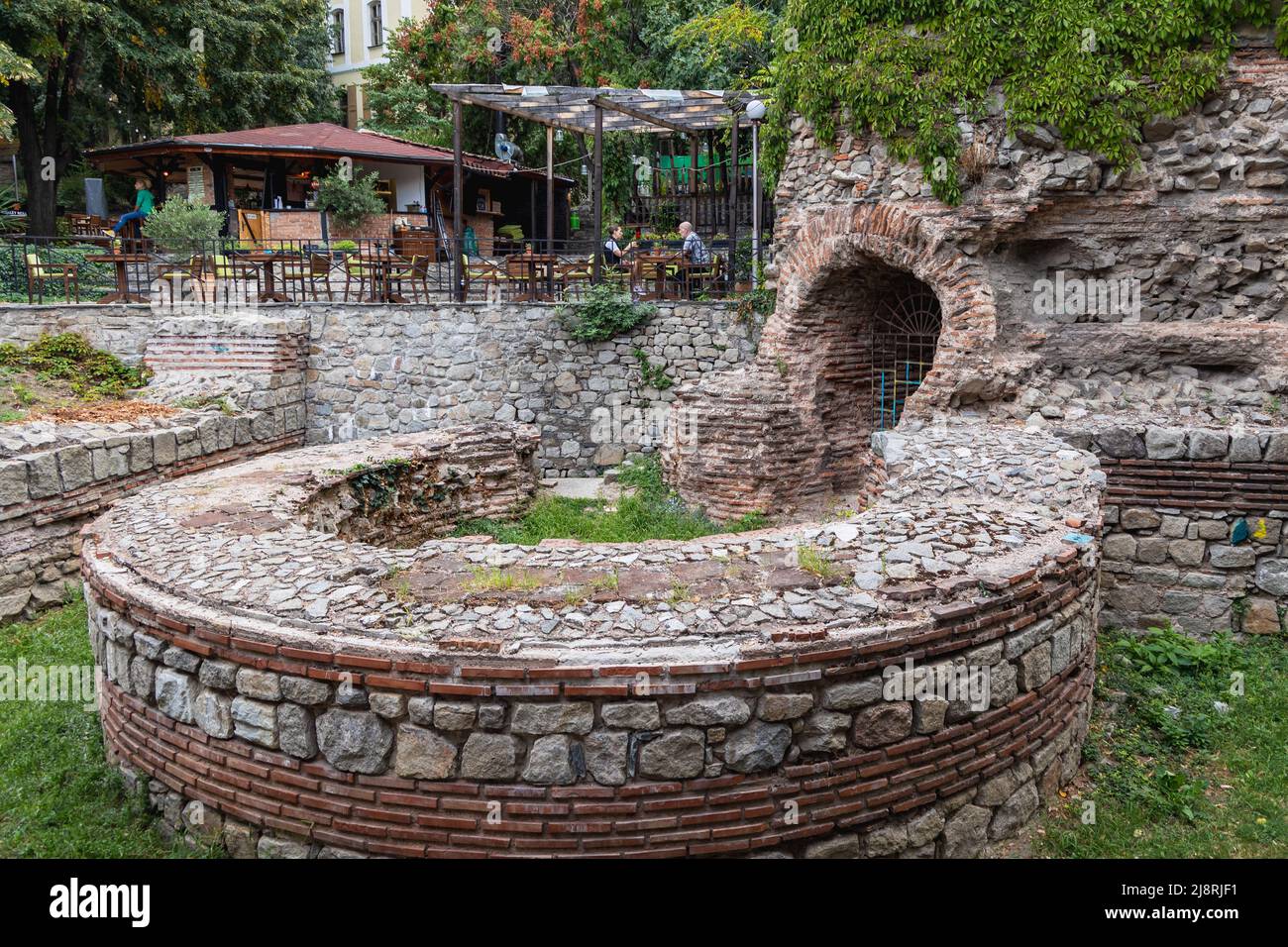 Remains of South Round Tower in Ancient Town Of Plovdiv - Architectural ...