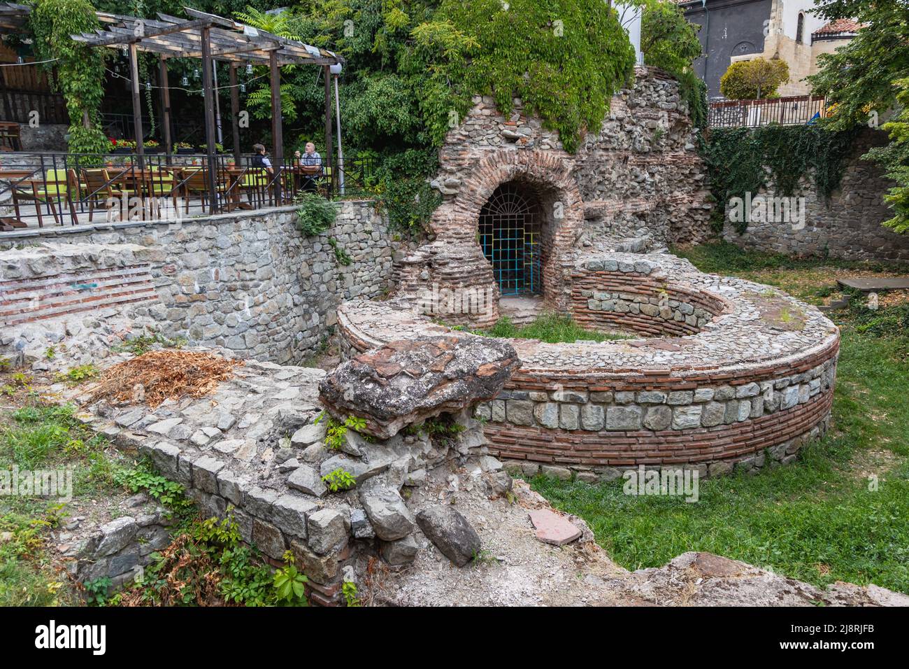 Remains of South Round Tower in Ancient Town Of Plovdiv - Architectural ...
