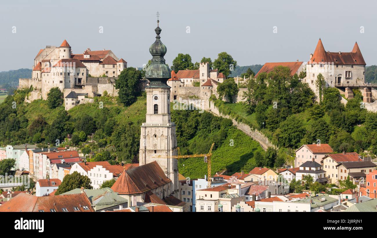 Burghausen, Germany - July 24, 2021: View on main castle of Burghausen ...
