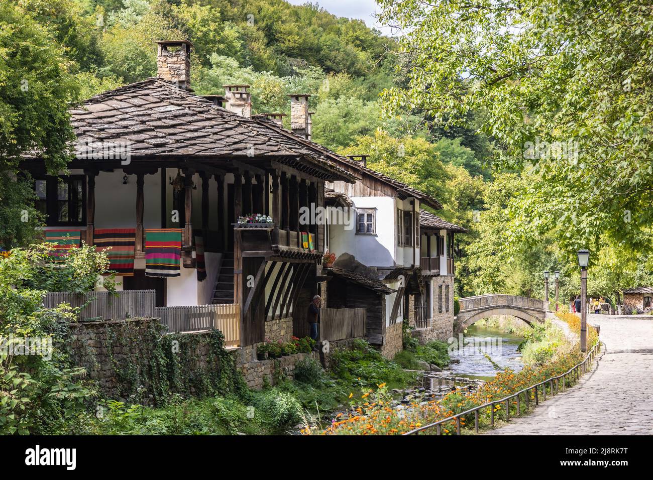 Traditional houses in Etar Architectural and Ethnographic Complex near ...
