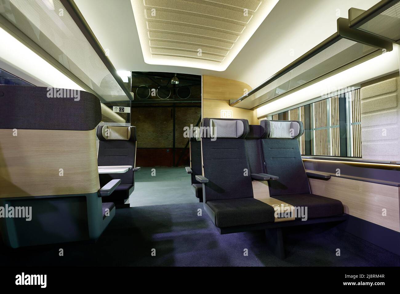 Berlin, Germany. 18th May, 2022. The new seats can be seen in a model ...