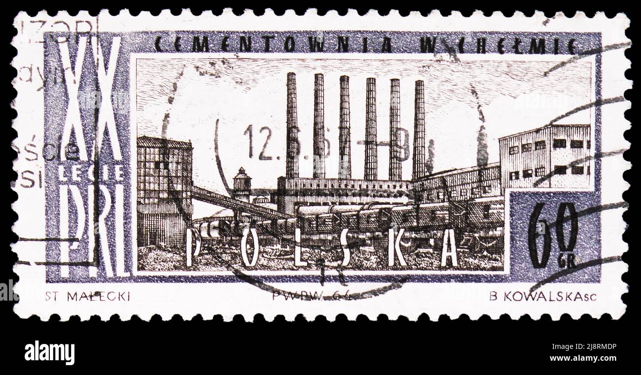 MOSCOW, RUSSIA - MAY 14, 2022: Postage stamp printed in Poland shows ...