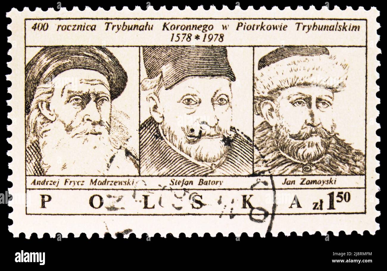 MOSCOW, RUSSIA - MAY 14, 2022: Postage stamp printed in Poland shows ...