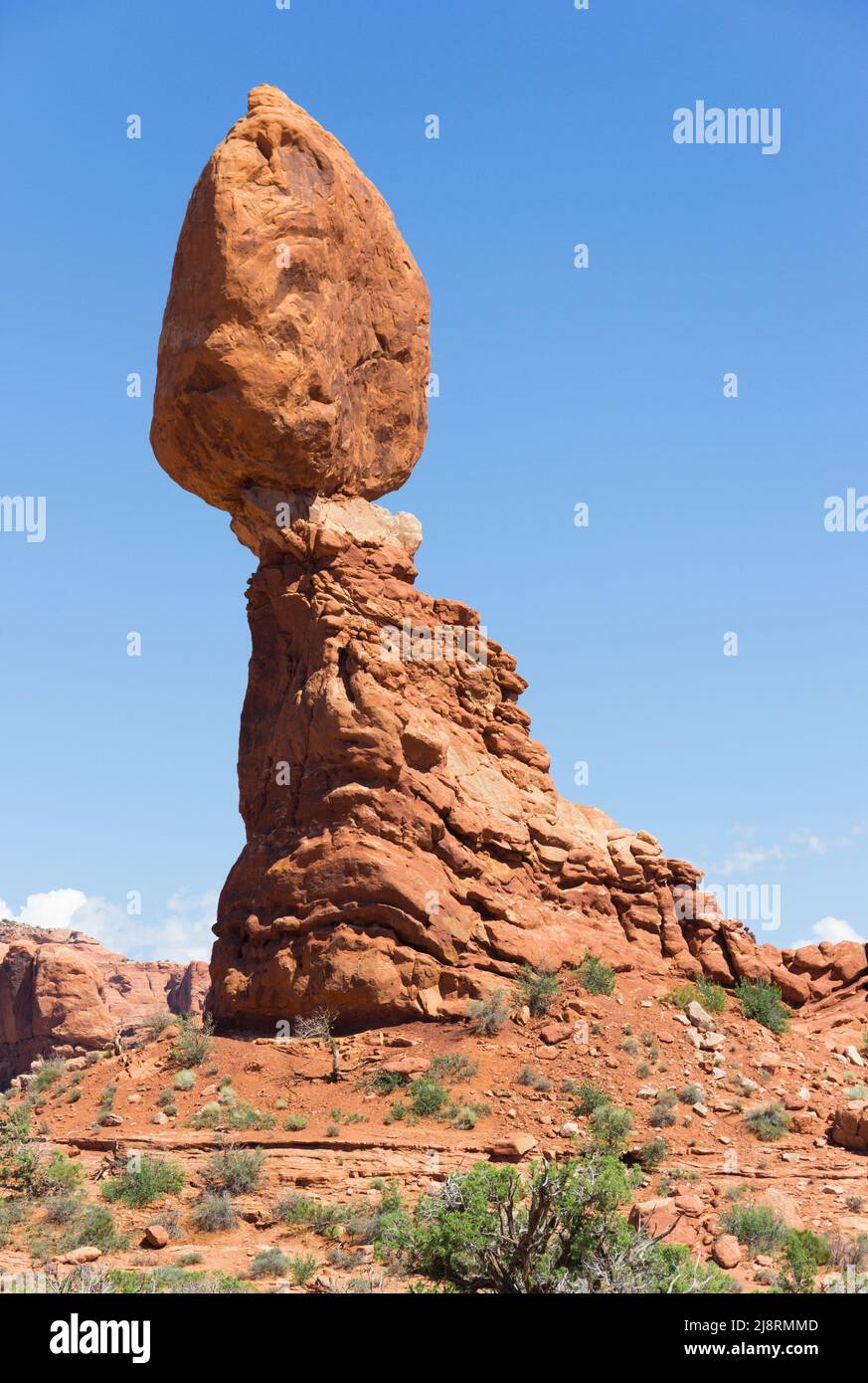 Balanced Rock in Arches National Park Utah America. Remarkable Landmark ...