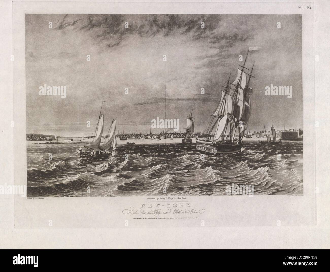New-York. Taken from the Bay Near Bedlows Island [The Chapman-Bennett ...