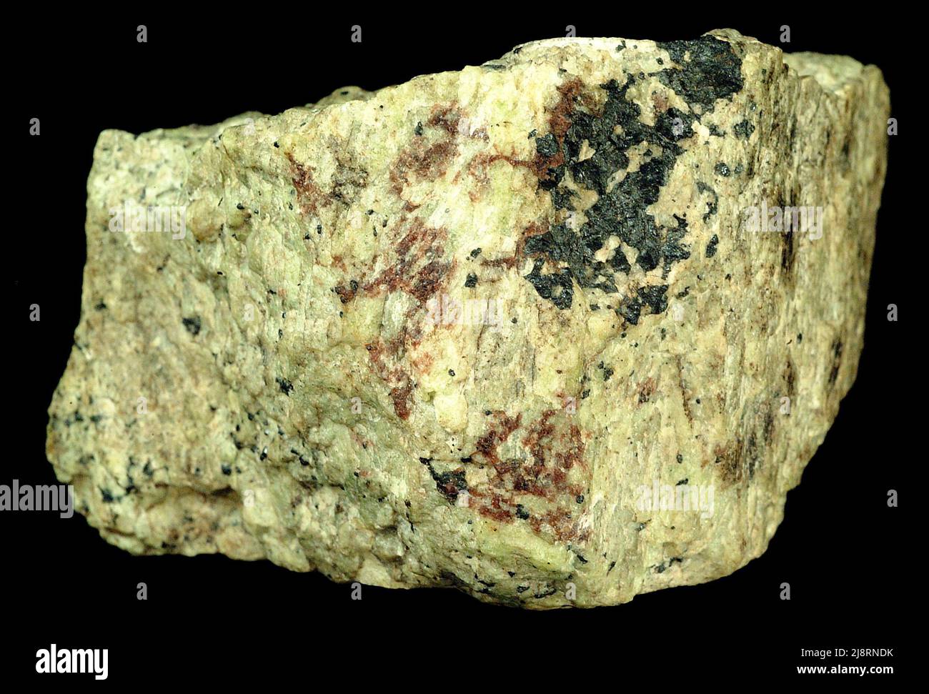 Willemite with zincite (troosite) and franklinite from Franklin, New ...