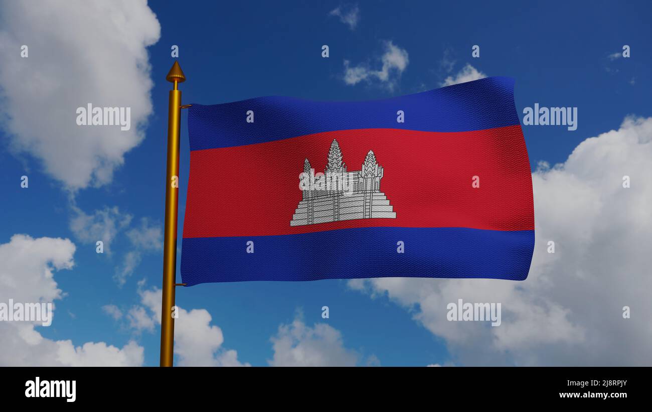 Khmer Republic Flag