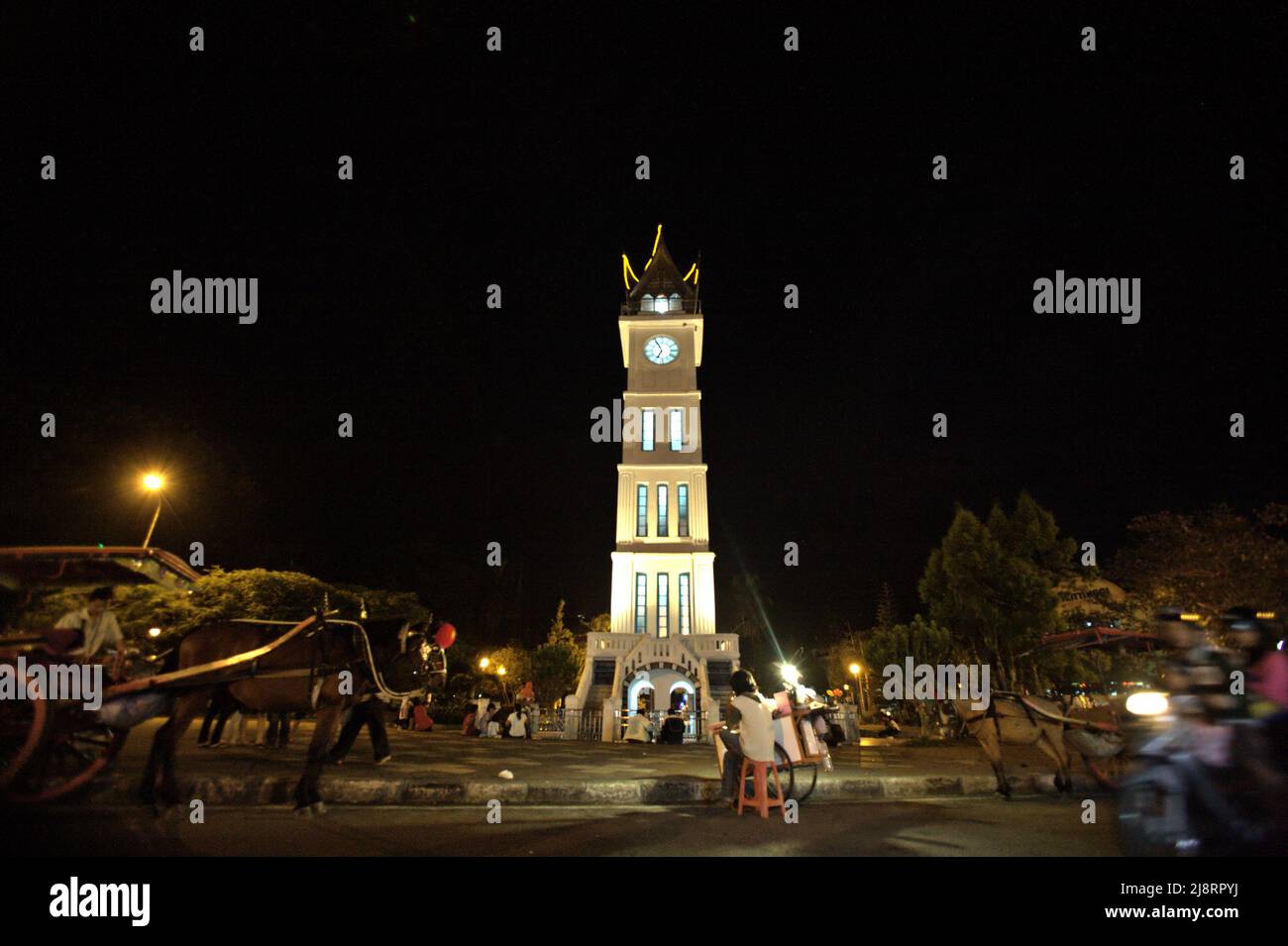 Big clock tower known locally as Jam Gadang, a major landmark in ...