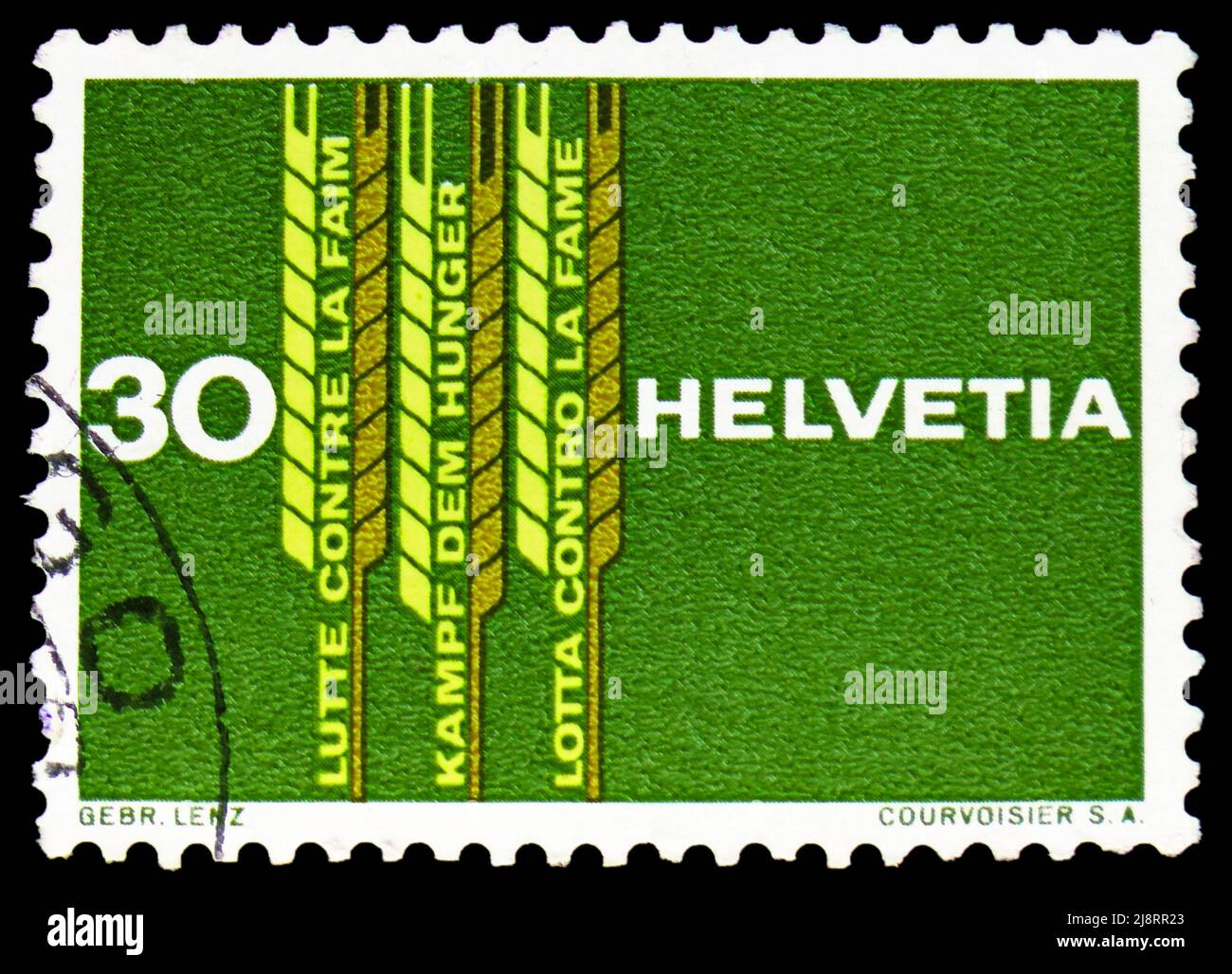 MOSCOW, RUSSIA - MAY 14, 2022: Postage stamp printed in Switzerland ...