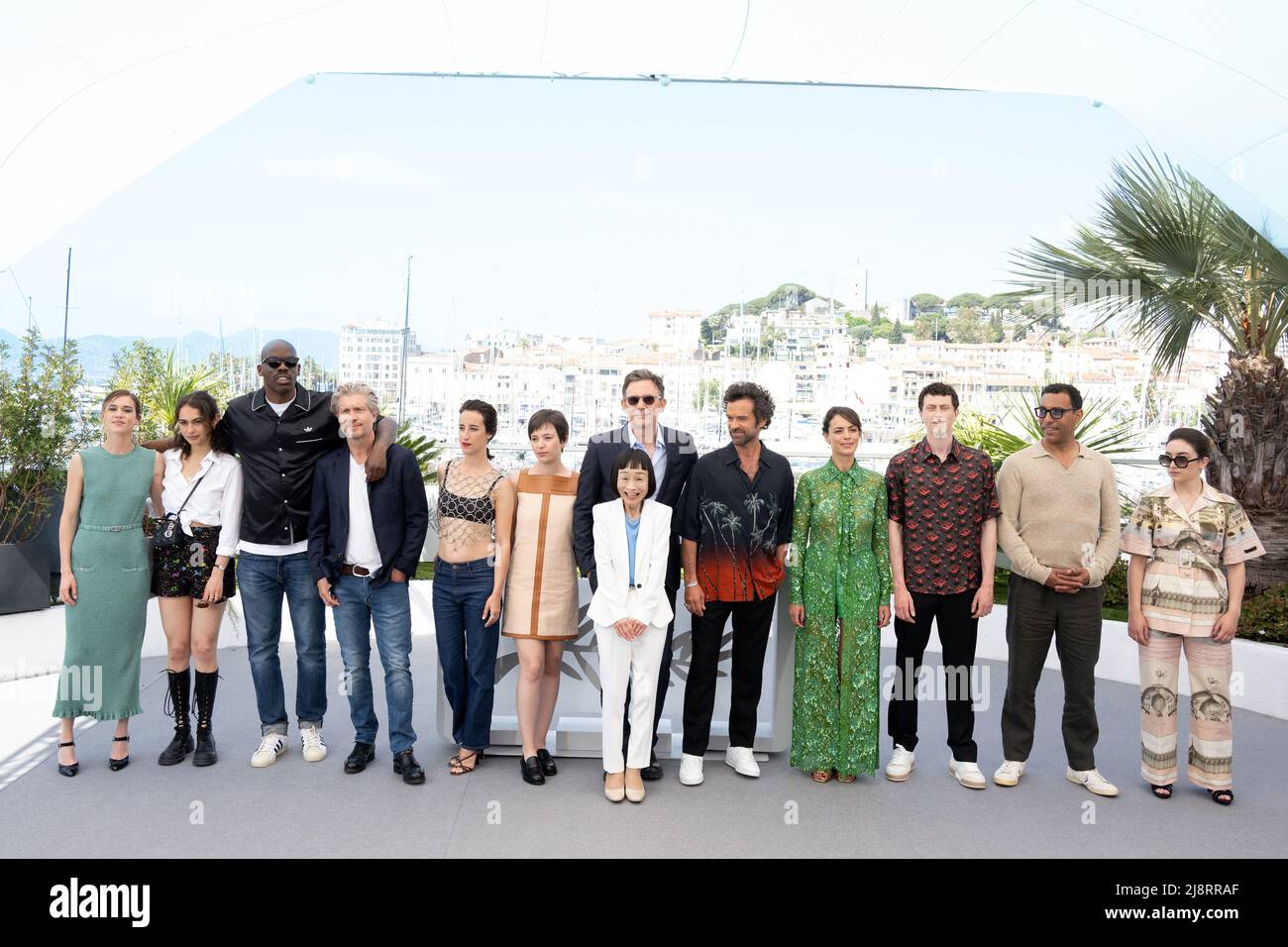 Cannes, France. 18th May, 2022. Matilda Lutz, RaIka Hazanavicius, Jean ...