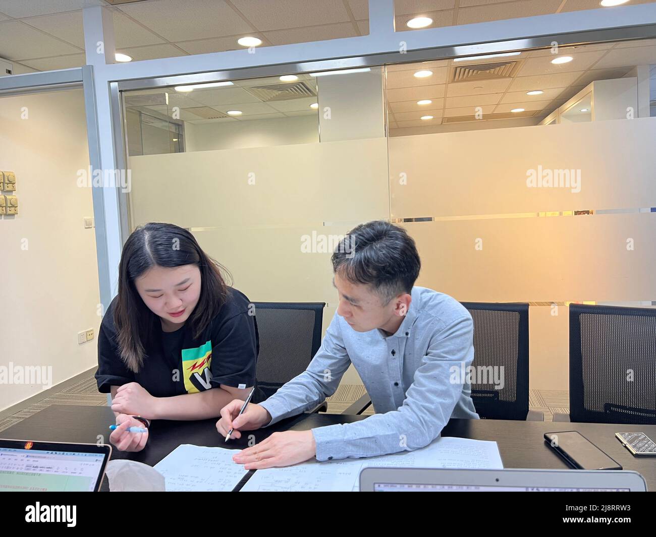 Wuhan, China's Hubei Province. 28th Apr, 2022. Lee Jong-hyeok (R), head ...