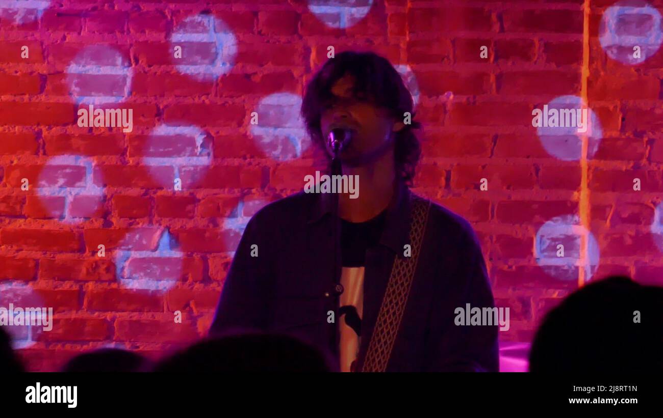 Venice, California, USA 17th May 2022 Singer Alex Greenwald performs ...