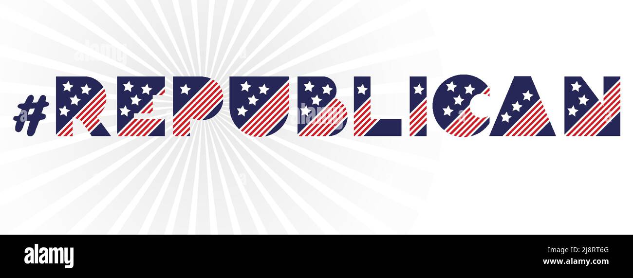 Hashtag midterm election banner on white background. 2022 political ...