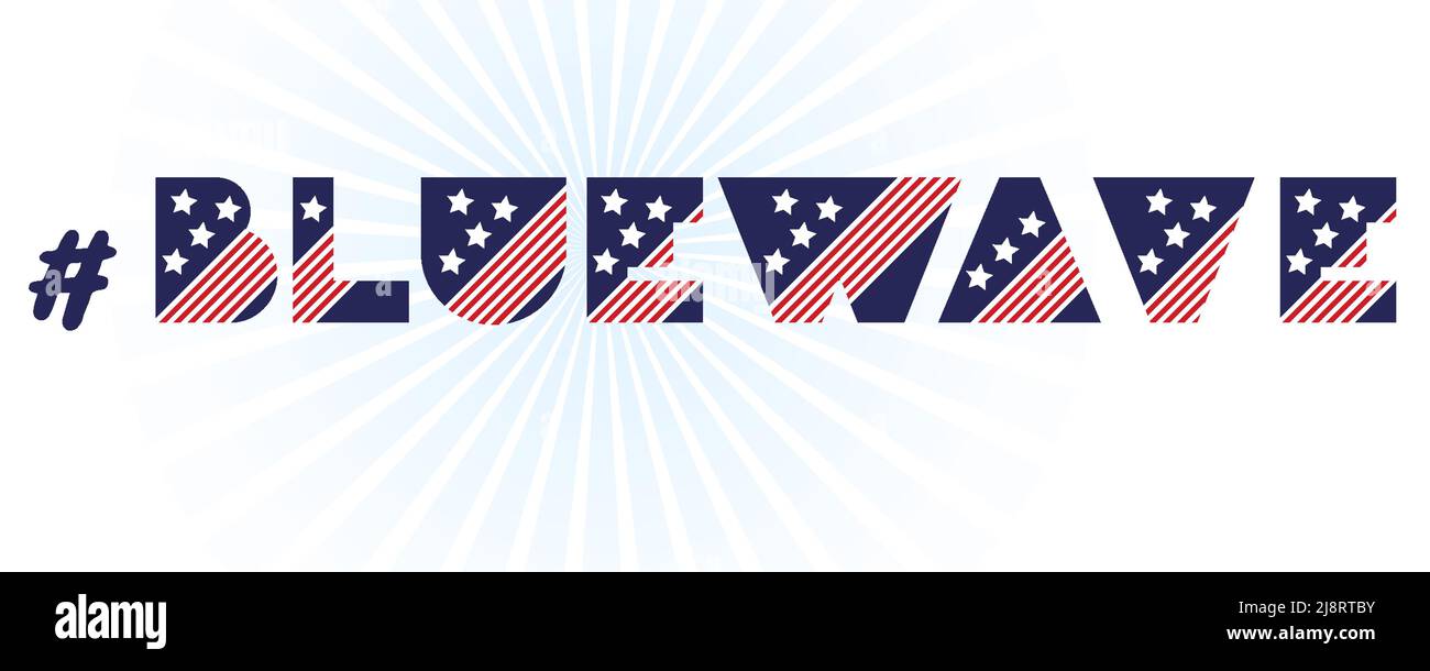 Hashtag midterm election banner on white background. 2022 political ...