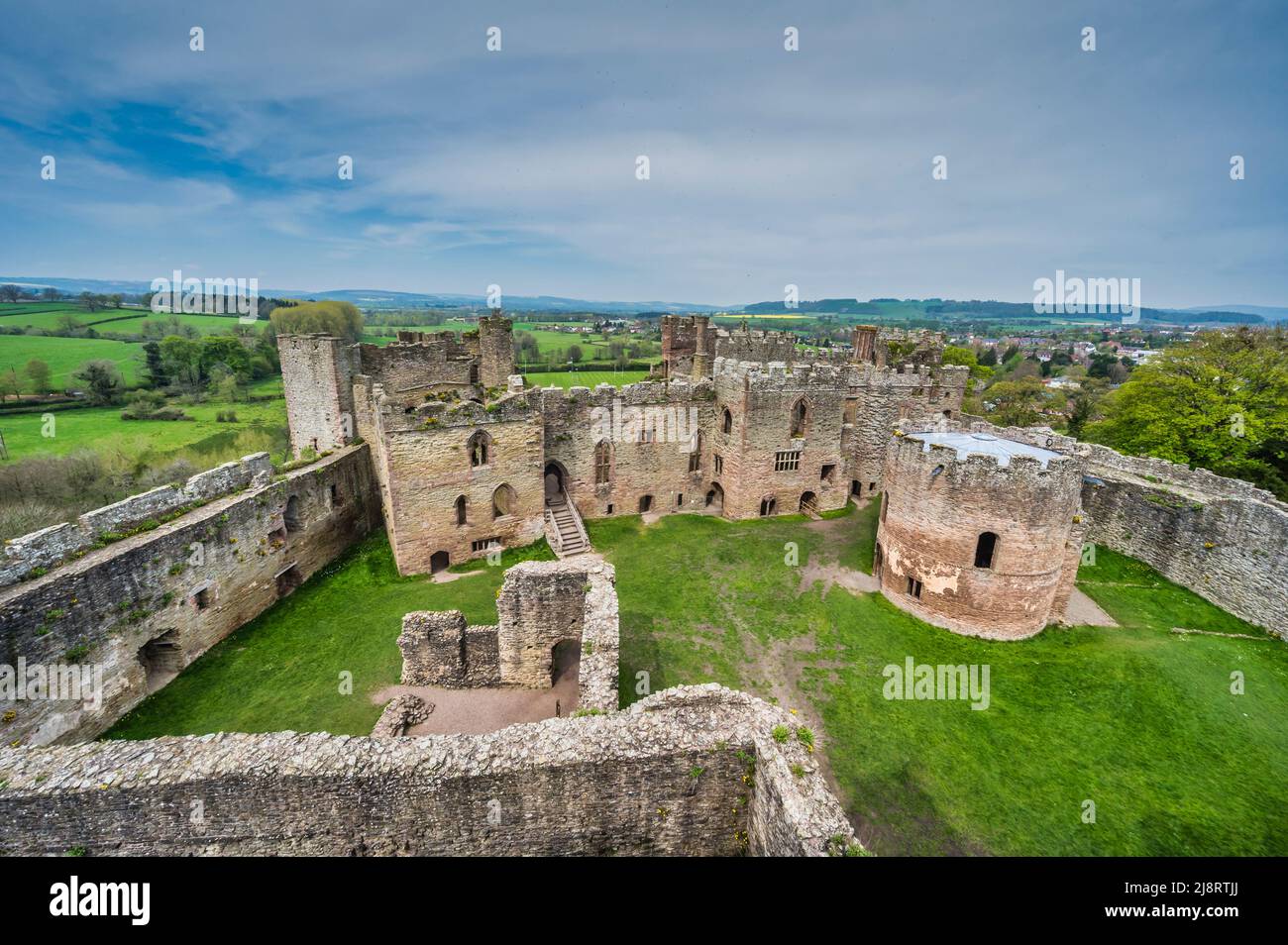This colourful image is of the 10th century ruined medieval fortress of ...