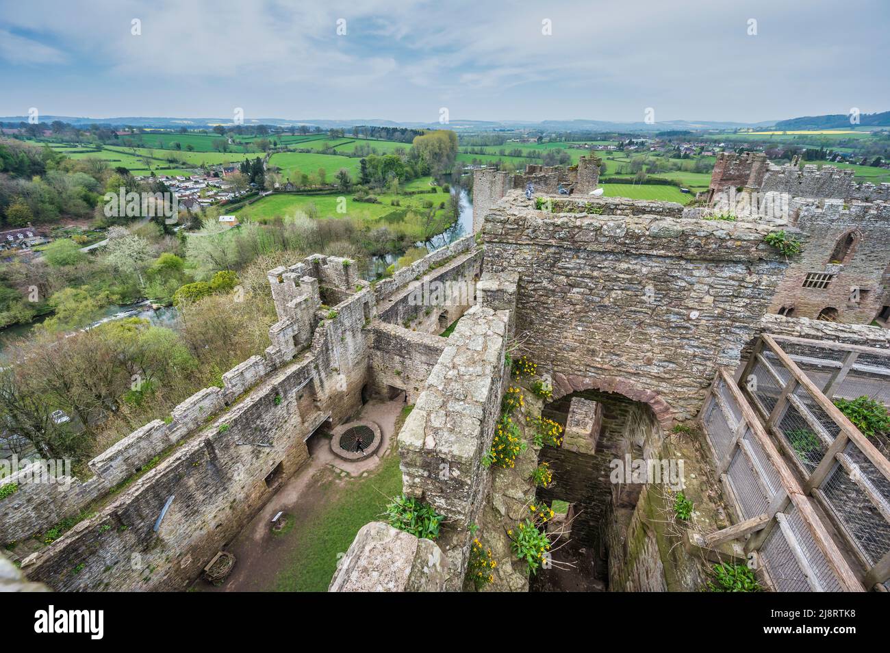 This colourful image is of the 10th century ruined medieval fortress of ...