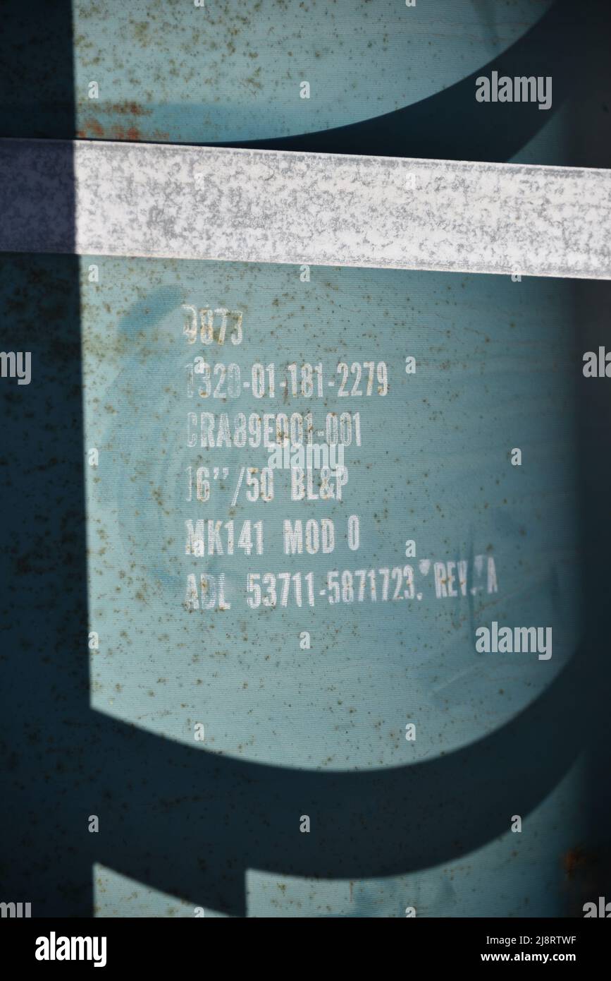 Battleship 16 inch shell hi-res stock photography and images - Alamy