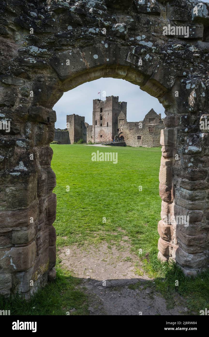 This colourful image is of the 10th century ruined medieval fortress of ...