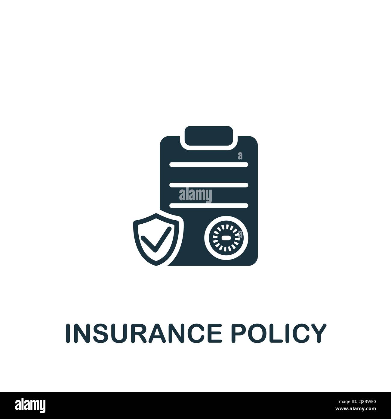 Insurance Policy icon. Monochrome simple Insurance icon for templates ...