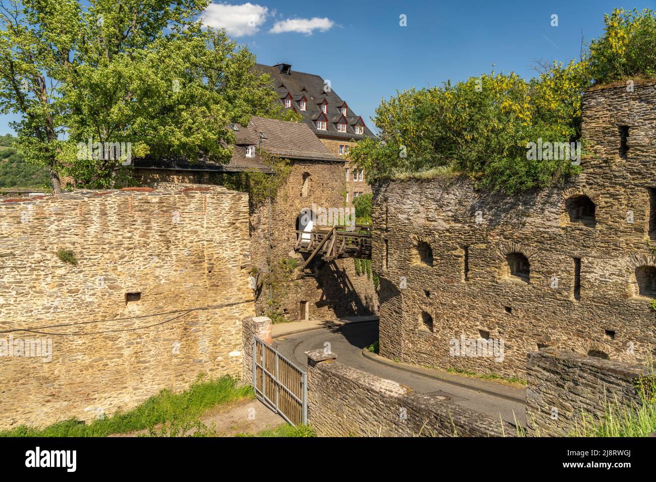 Die Ruine der Burg Rheinfels in St, Goar, Welterbe Oberes ...