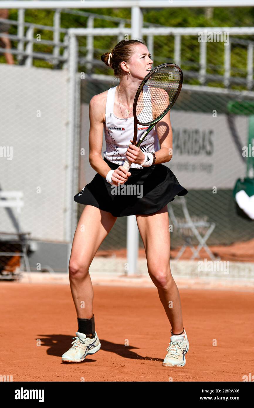 Simona Waltert of Switzerland during the French Open (Roland-Garros ...