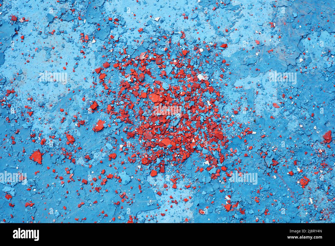 Colorful paint peeling on stone wall Stock Photo - Alamy