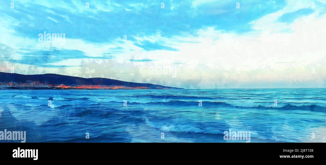Sea waves artistic hi-res stock photography and images - Alamy